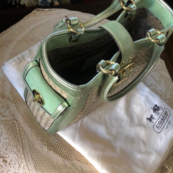 Coach | Bags | Coach Straw Handbag | Poshmark